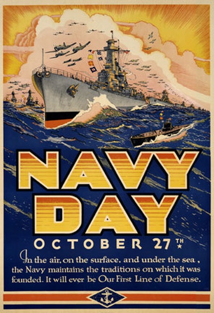 Navy Day - October 27th | Advertising Posters | Limited Runs