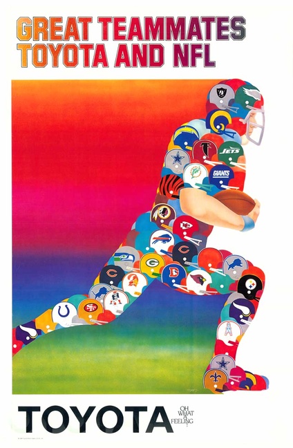 Toyota | Great Teammates Toyota and NFL | Advertising Posters | Limited ...