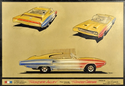 Thunder Alley Movie Concept Car Art | Original Art | Limited Runs