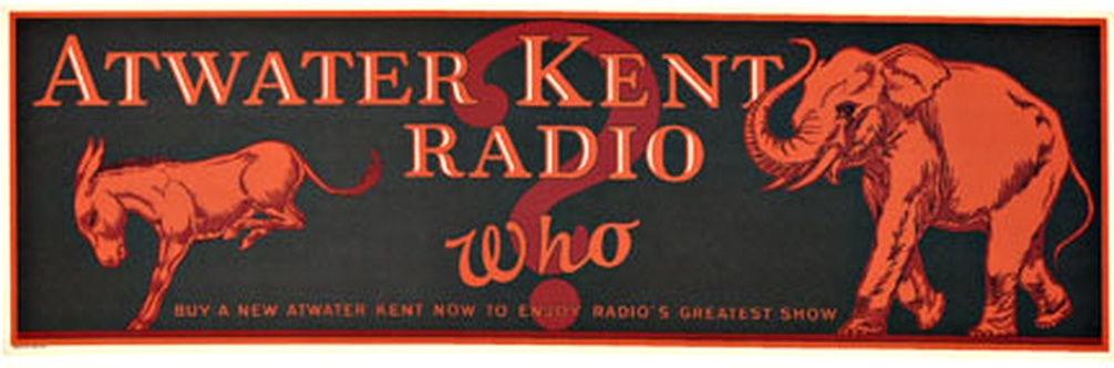 Atwater Kent Radio Who | Advertising Posters | Limited Runs
