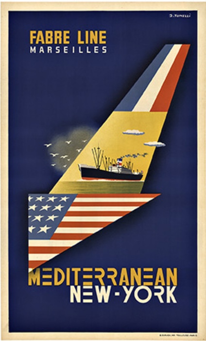 Fabre Line - Marseilles Mediterranean | Advertising Posters | Limited Runs