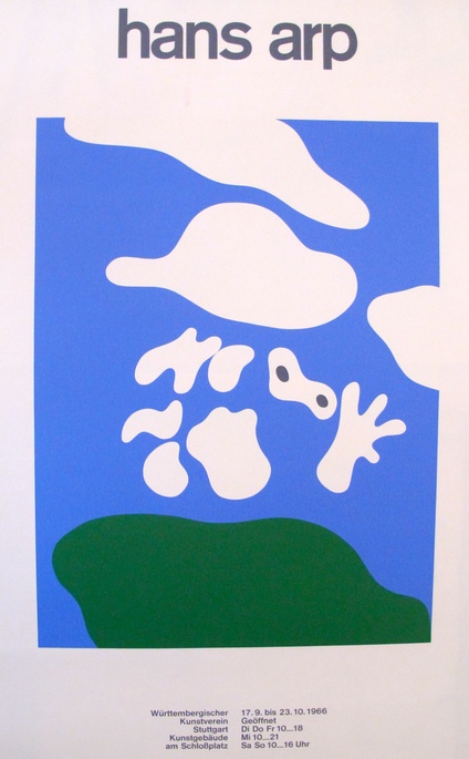 Original Exhibition Poster - Hans Arp | Advertising Posters | Limited Runs