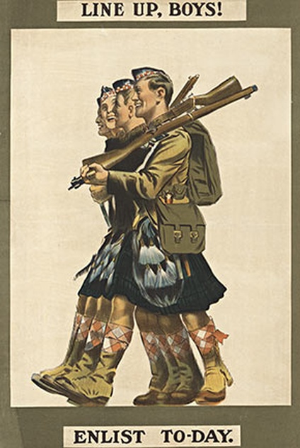 Line Up, Boys! - Enlist Today! | Advertising Posters | Limited Runs