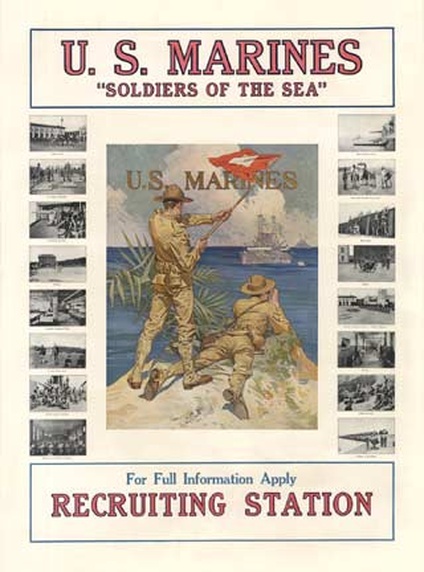 Soldiers of the Sea U. S. Marines | Advertising Posters | Limited Runs