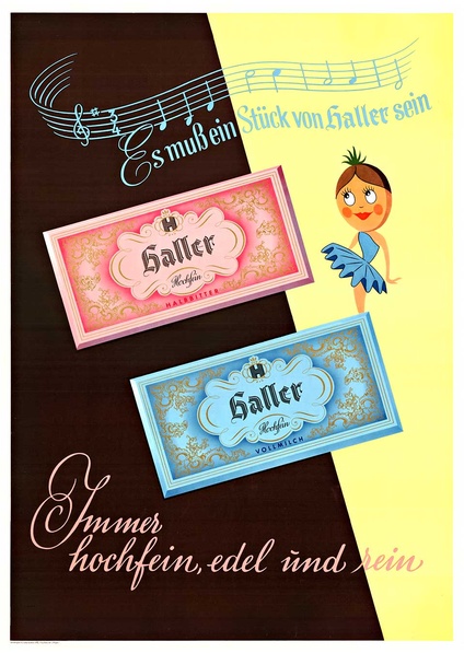 Haller Fine Chocolate Schokolade | Advertising Posters | Limited Runs