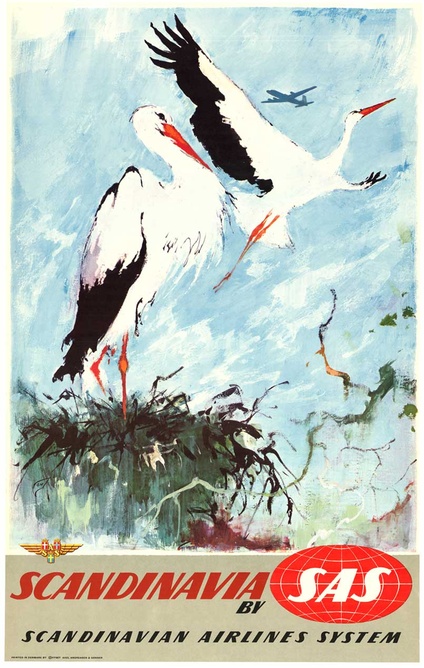 SAS Scandinavia by Scandinavian Airlines | Advertising Posters ...