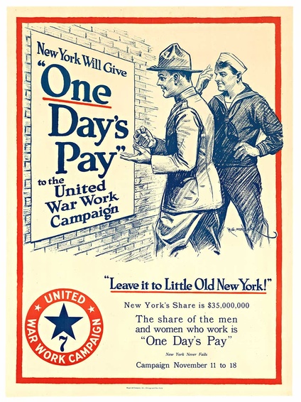 One Days Pay - United War Work Campaign | Advertising Posters | Limited ...