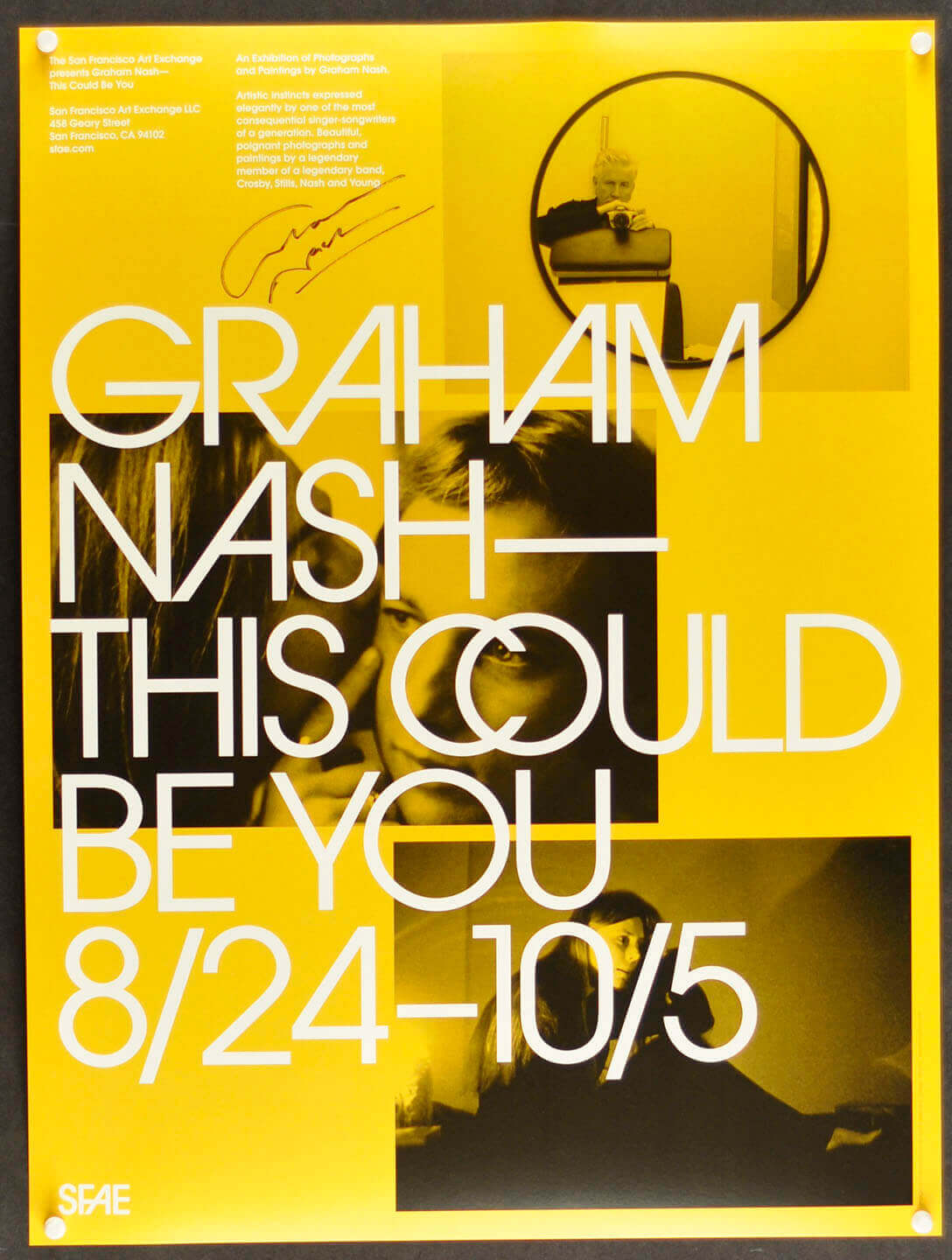 Graham Nash Exhibit Poster | Limited Runs