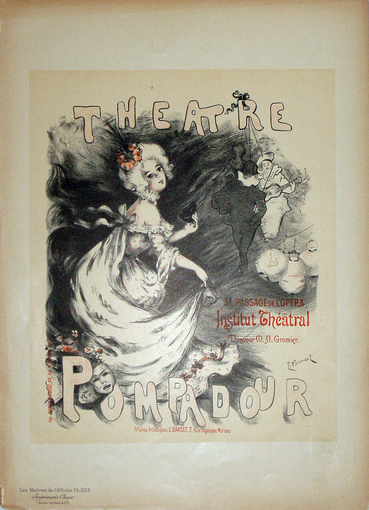 Maitre Plate 203 - Theatre Pompadour | Limited Runs