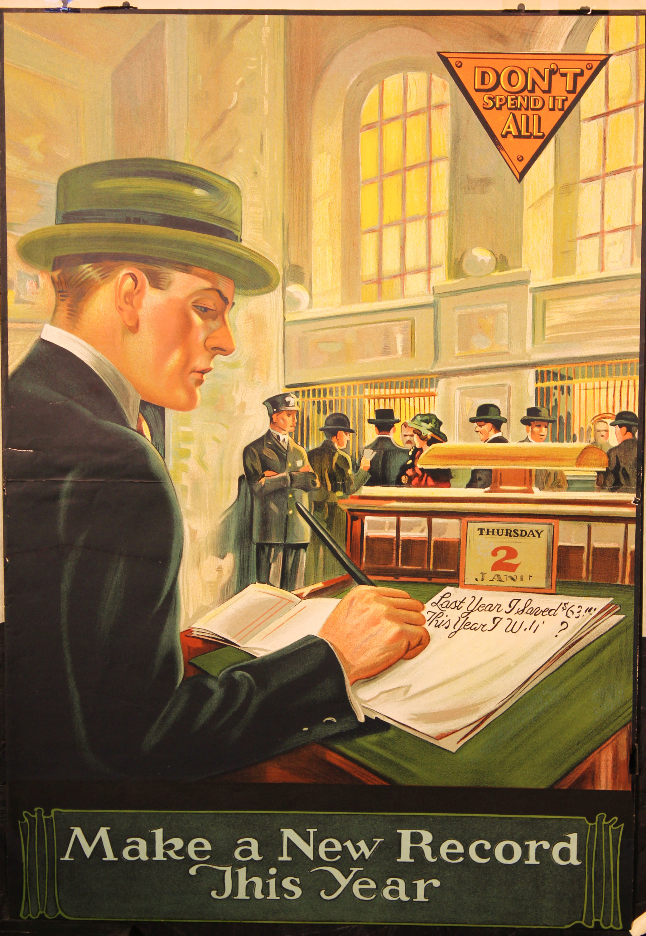 Make A New Record This Year Banking Poster | Limited Runs