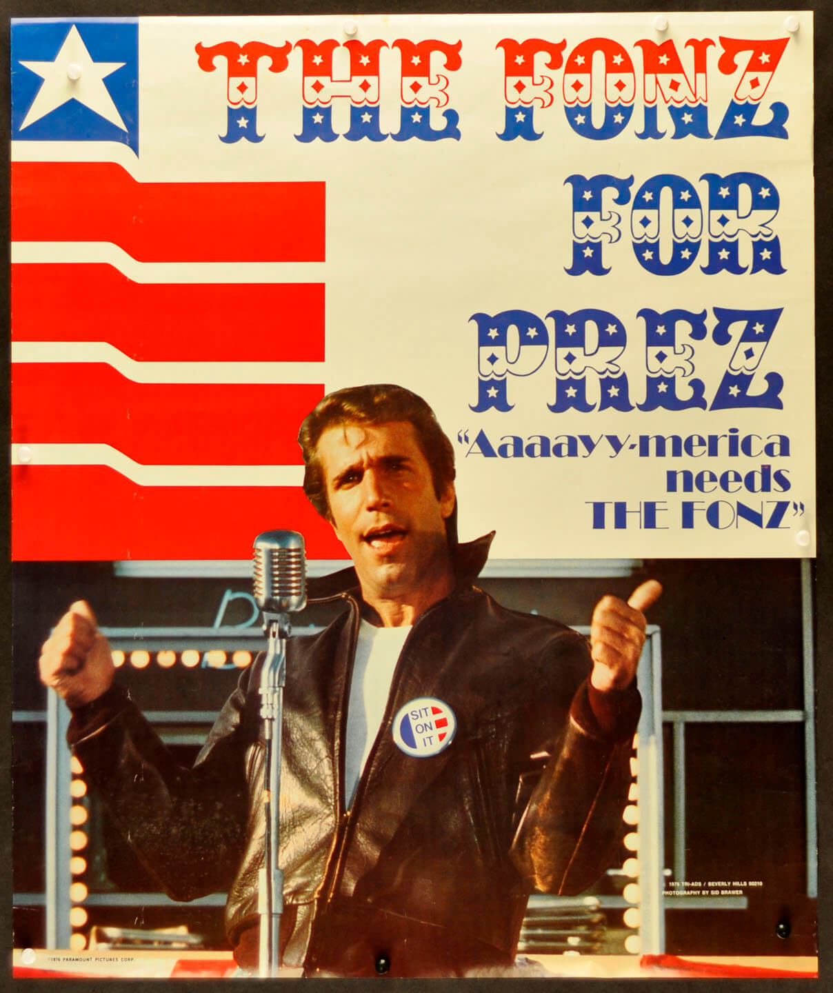 The Fonz For President Commercial Poster | Limited Runs
